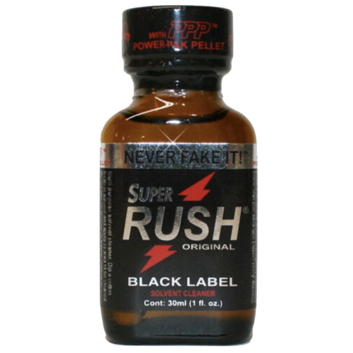 Super Rush Black Label 30ml - Intense Power & Sensation | Buy Solvents ...
